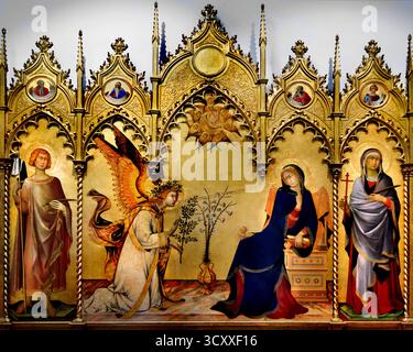 Annunciation with St Ansanus and St. Maxima, The Prophets Jeremiah ...