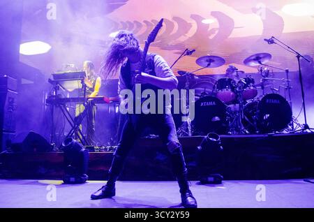 Paul Riedl of Blood Incantation performing at Floyd Live Music Venue ...