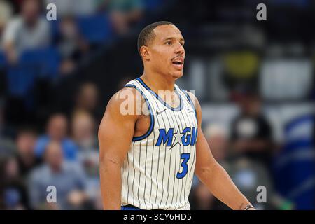 Orlando Magic guard Desmond Bane (3) shoots against the Miami Heat ...