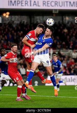Middlesbrough's Dael Fry (centre right) celebrates with his team mates ...