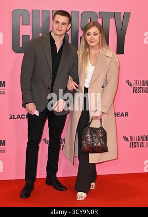 Ross Stephen and Rhiannon Dixon attends "Christy" Premiere during the ...