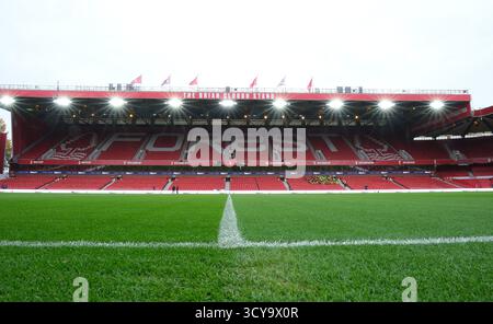 The Brian Clough Stand prior to kick off during the Premier league ...
