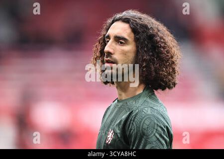 Marc Cucurella of Chelsea in the pregame warmup session during the Carabao Cup Last 16 ...