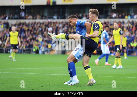 Derby County's Carlton Morris (centre) celebrates scoring their side's ...