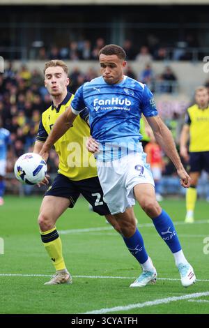 Derby County's Carlton Morris (right) celebrates scoring their side's ...