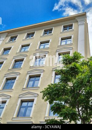 modern apartment building. interesting facade of the house Stock Photo ...