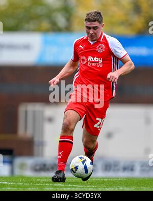 Harrison Neal of Fleetwood Town during the Sky Bet League 2 match ...