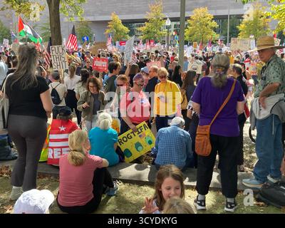 October 18, 2025 -- No Kings Protest Washington DC Stock Photo - Alamy