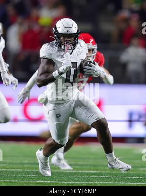 Oregon running back Jordon Davison (0) runs for a touchdown during the ...