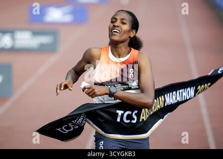 AMSTERDAM - Aynalem Desta (ETH) wins the 50th edition of the Amsterdam ...