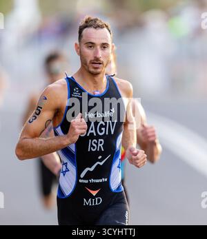 Shachar Sagiv, of Israel, at the 2025 World Triathlon Championship ...