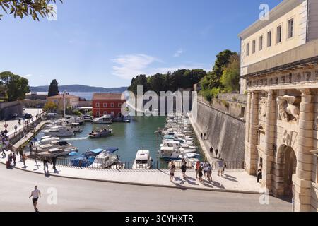 The Land Gate (or Venetian Gate) in Zadar, Croatia, 1900s Stock Photo ...