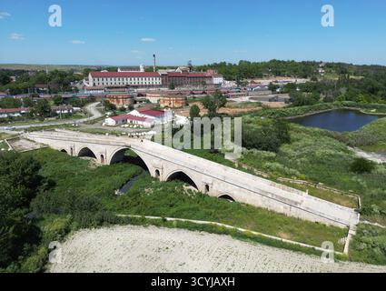 Located in Babaeski, Turkey, Alpullu Bridge was built by Mimar Sinan in ...