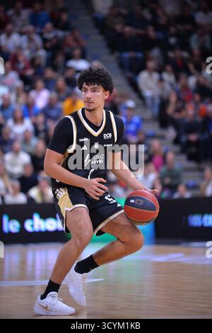 Adam Atamna from LDLC ASVEL during the French championship, Betclic ...