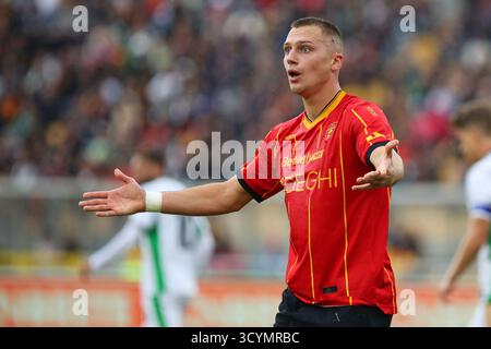 Lecce Nikola Stulic during the Serie A soccer match between Cremonese ...