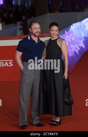 James McAvoy and his wife Lisa Liberati (right) and sister Joy McAvoy ...