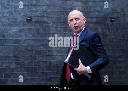 Defence Secretary John Healey arriving to deliver a speech on how the ...