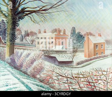 The Vicarage - Eric Ravilious Stock Photo - Alamy
