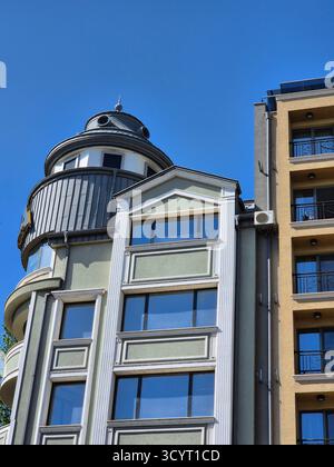 modern apartment building. interesting facade of the house Stock Photo ...