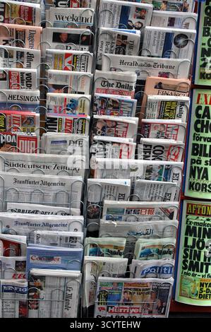 Newspaper stands Kiosk in Malmø Sweden March 7,2006 Stock Photo - Alamy