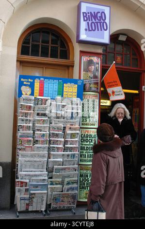 Newspaper stands Kiosk in Malmø Sweden March 7,2006 Stock Photo - Alamy