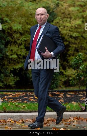 Defence Secretary John Healey arrives for a Cabinet meeting in Downing ...