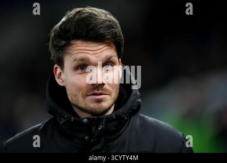 Rangers head coach Danny Rohl arrives before the UEFA Europa League ...