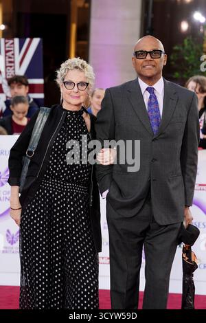 Fiona Hawthorne (left) and Colin Salmon attending the Pride of Britain ...