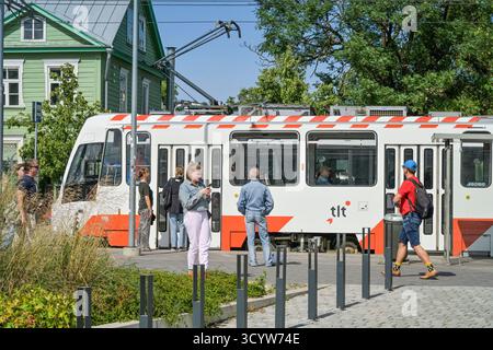 Tram, Straßenbahn, Tallinn, Estland *** Streetcar, Tramway, Tallinn ...