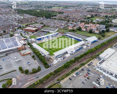 Aerial view of the Suit Direct Stadium (for sponsorship reasons), home ...