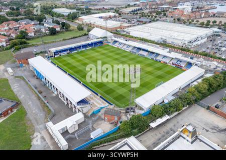 Aerial view of the Suit Direct Stadium (for sponsorship reasons), home ...