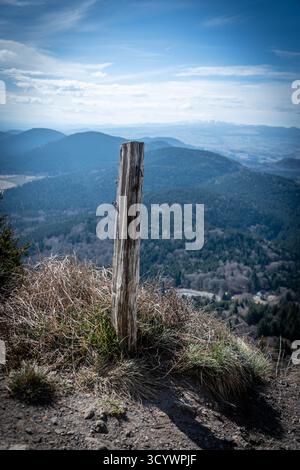 french panorama mountain Puy de Dome volcano in Auvergne france Stock ...