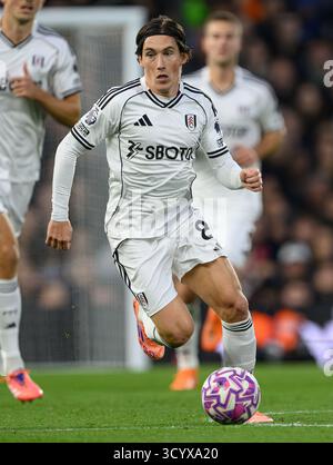 Fulham's Harry Wilson in action during the Premier League match at ...