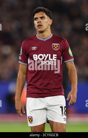 Mateus Fernandes of West Ham United during the Premier League match ...