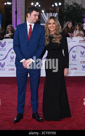 Cameron King and Carol Vorderman at the Pride of Britain Awards 2025 ...