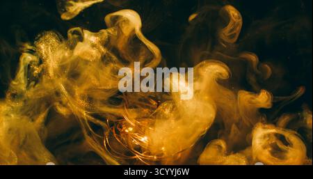 Blur color pigment. Fog ink blend. Defocused orange pink dust liquid ...