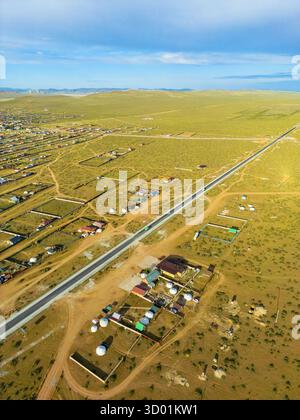 Aerial Bulgan, Mongolia Stock Photo - Alamy