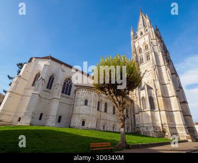 Church of Saint Eutrope, west side view, Saintes, Charentes-Maritime ...