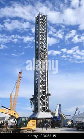 Starship 38 preparations prior to a static fire test on the orbital ...