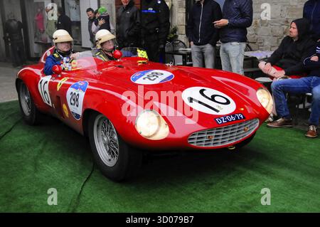 San Marino Rally Event Start Ramp and Sponsorship Banners advertising ...