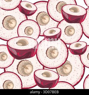 Apple Icon Seamless Pattern, Fruit / Food Icon Vector Art Illustration Stock Vector Image & Art ...