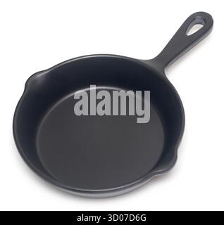 Frying new pan isolated on white background Stock Photo - Alamy