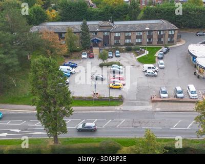 DORKING, SURREY, UK- OCTOBER 18, 2025: Aerial View of Houses and ...