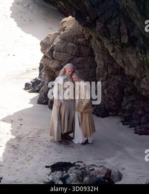 Harry Potter location filming at Kynance cove, Cornwall, A Warner bros ...