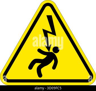 Electrical Shock Electrocution Symbol Sign Isolate On White Background ...