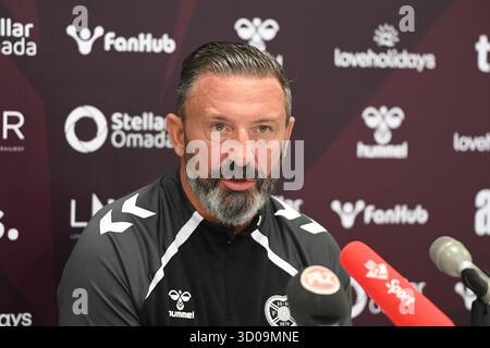 Derek McInnes during a press conference at Ibrox Stadium, Glasgow ...