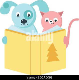 Cartoon Cat and Dog Pets Stock Vector Image & Art - Alamy