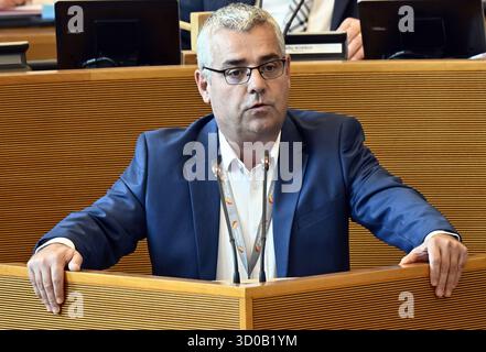 PS Vincent Crampont pictured during a plenary session of the Walloon ...