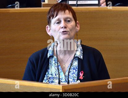 PTB Alice Bernard pictured during a plenary session of the Walloon ...