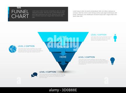 Conversion funnel concept. Visualization of customer journey and ...